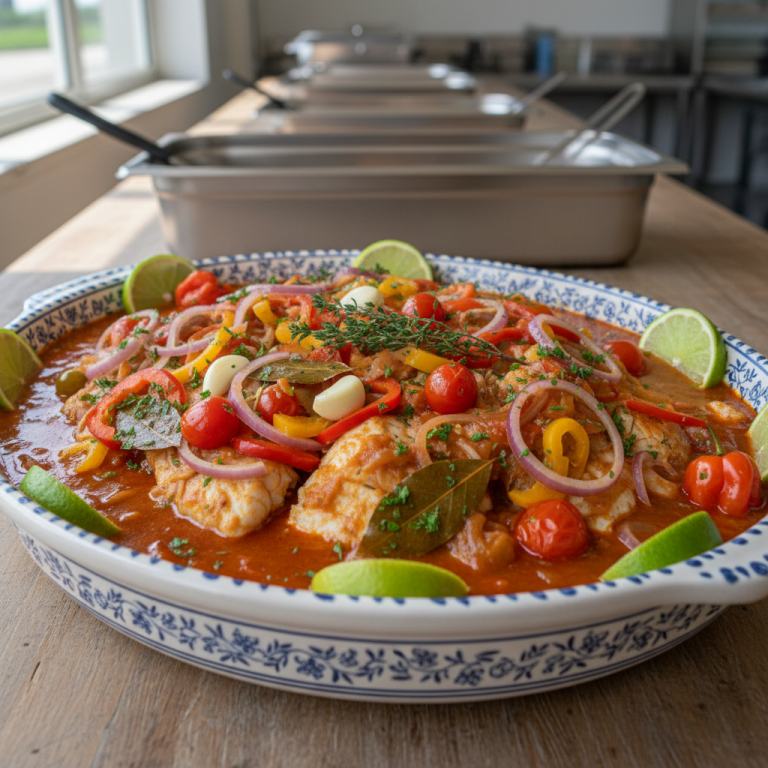 Sauce créole poisson bio | Recette Restauration Collective