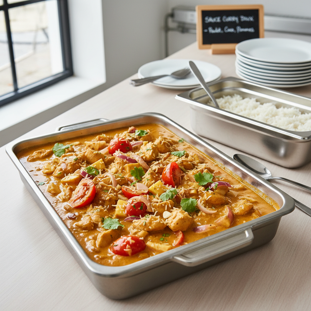 Sauce curry doux | Recette Restauration Collective